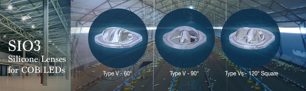 SIO3 Silicone Lenses for HB and COB LEDs – Optomarket